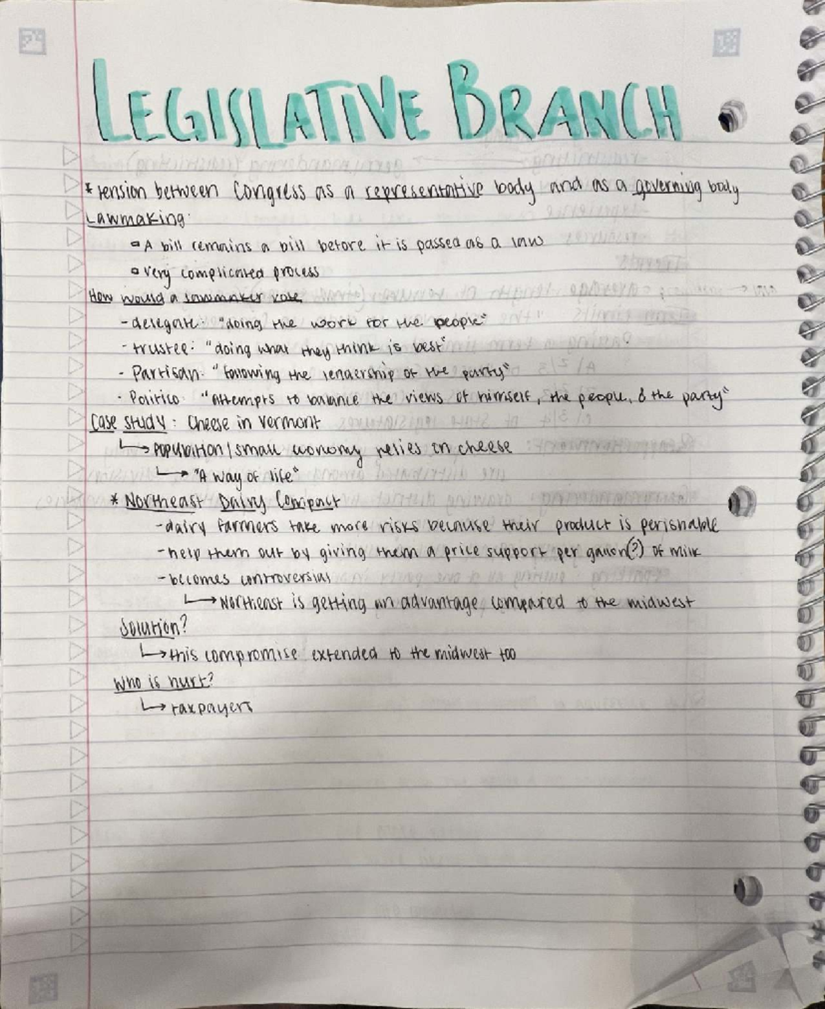 X W LEGISLATIVE BRANCH: Tensions in Lawmaking and Representation - Studocu