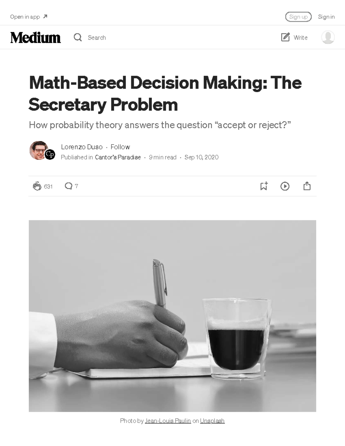 Decision Making Strategies: The Secretary Problem Explained (6 Duso ...