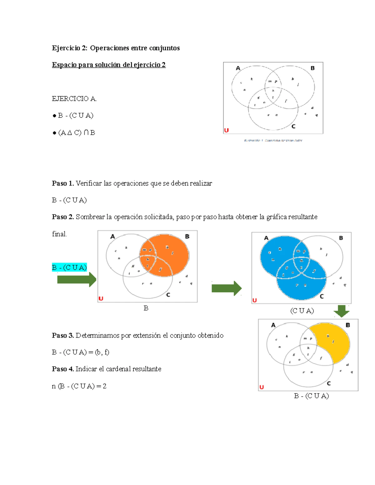 Tarea 3 Determinación y clases de conjuntos - Ejercicio 1: Determinación y clases de conjuntos ...
