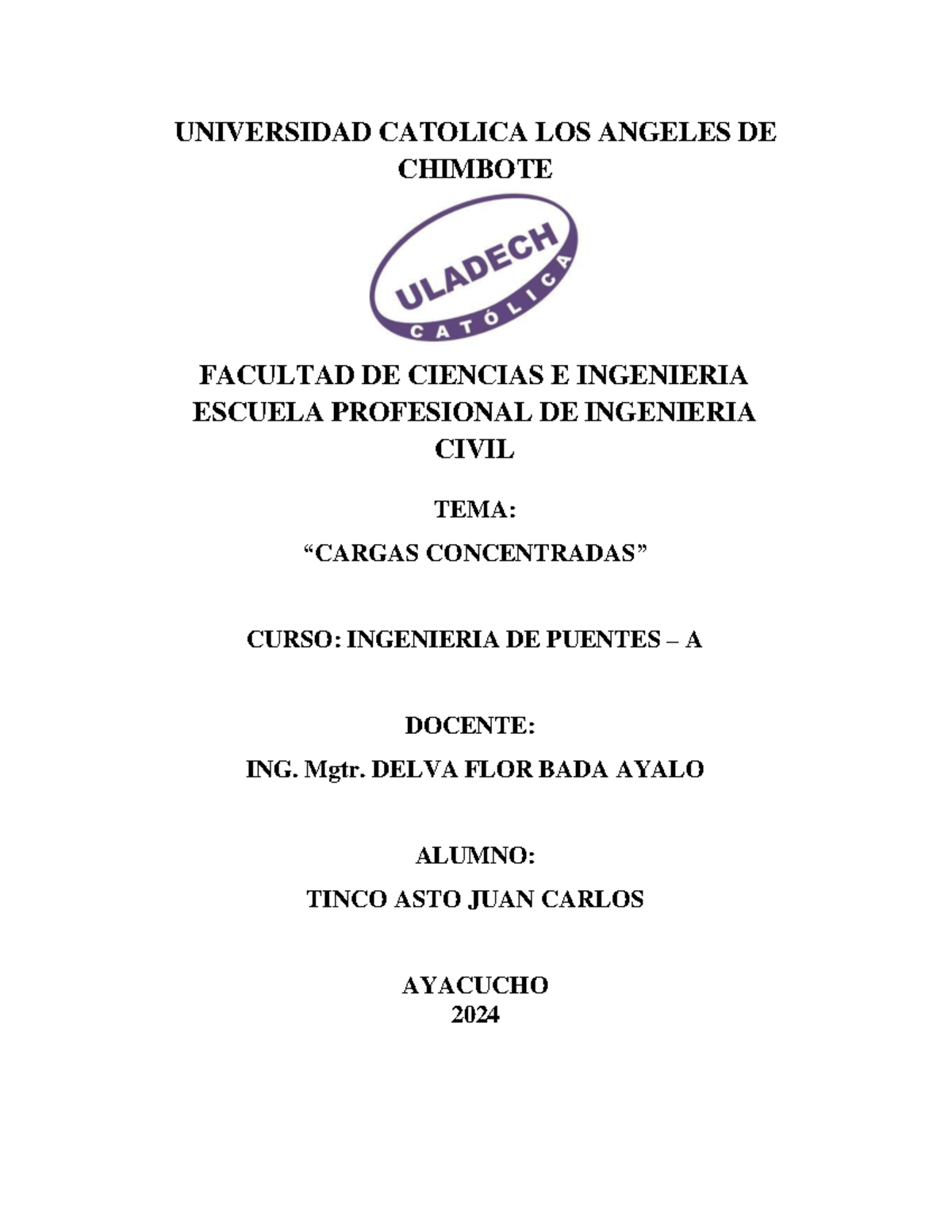 Cargas Concentradas y su Impacto en Diseño Estructural - INGP 2024 ...