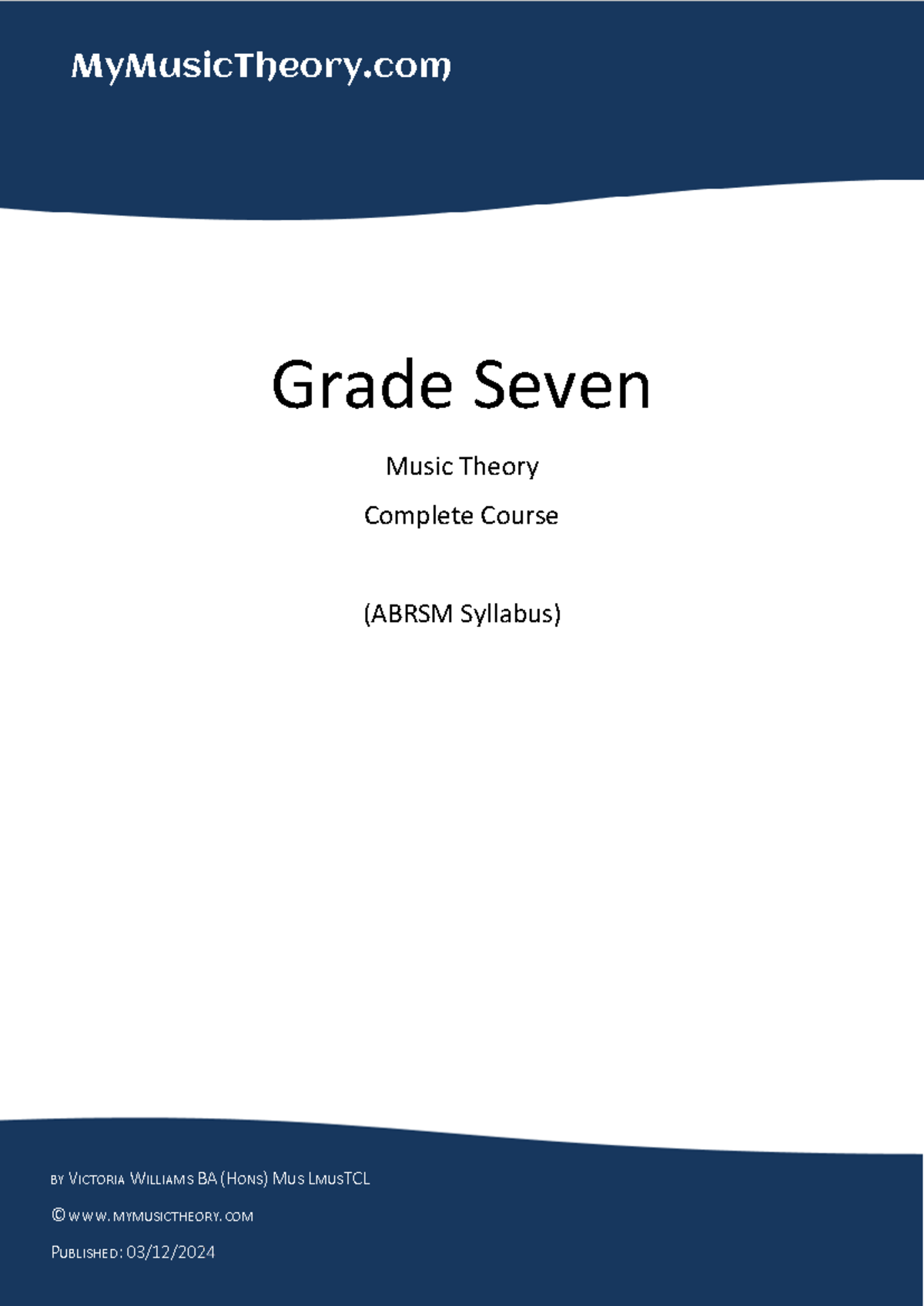 Grade 7 Music Theory Course PDF (ABRSM) - Complete Study Guide - Studocu