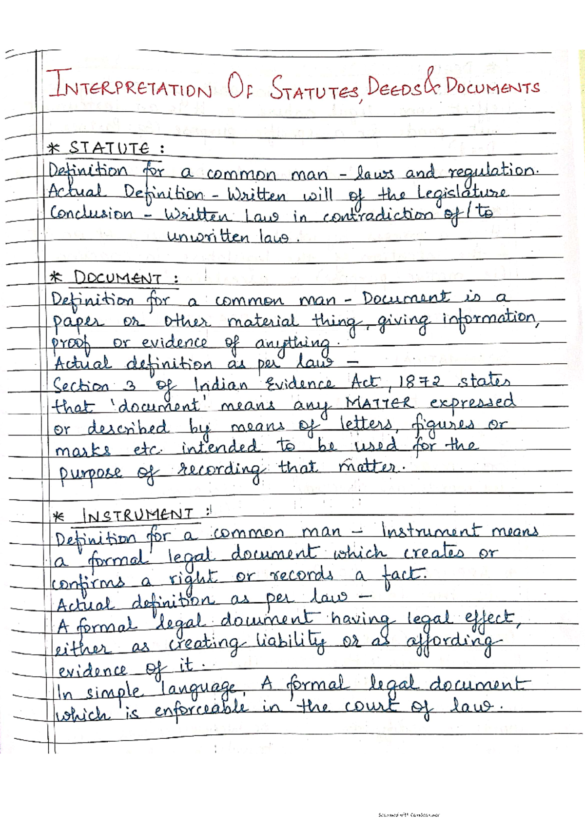 Statutory Interpretation Essentials: Key Concepts and Approaches - Studocu