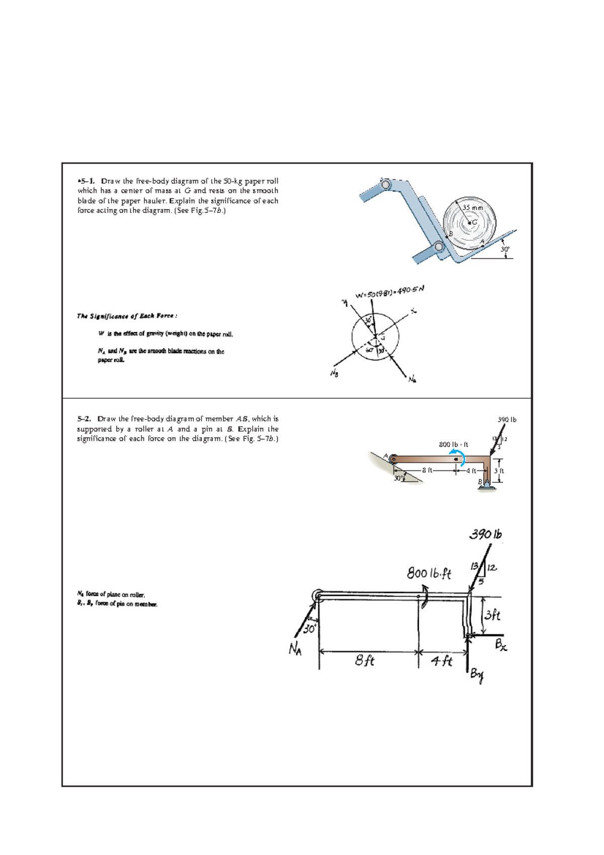 Rigid Body Equilibrium Analysis: FBDs and Forces in Mechanics - Studocu