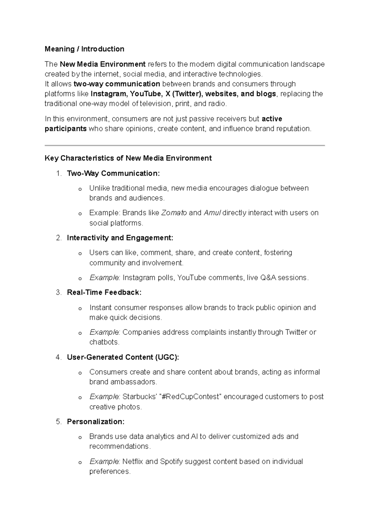 Brand Management Revision: Understanding the New Media Environment ...