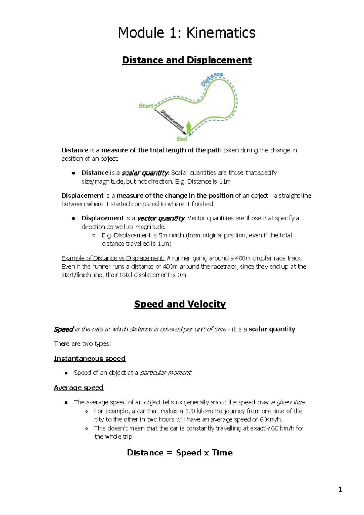 Physics Notes - Module 1 - 1 Module 4: Electricity and Magnetism Module ...
