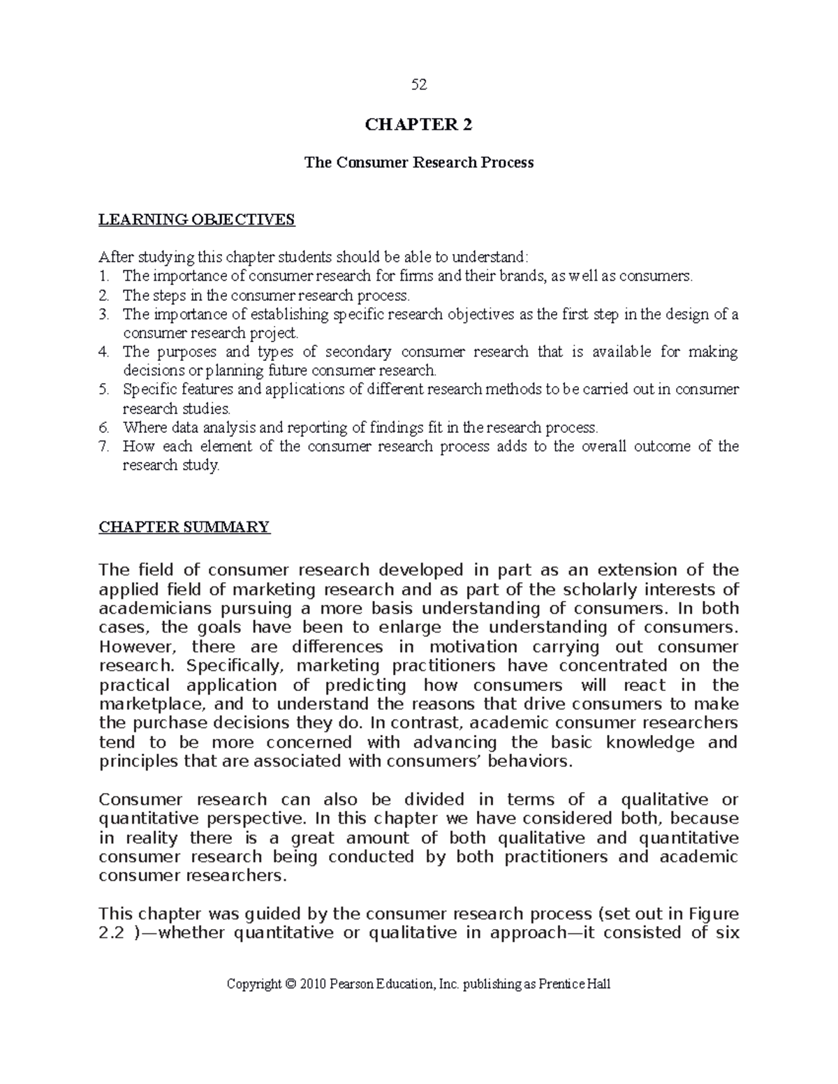 Chapter 2: Understanding the Consumer Research Process in Marketing ...