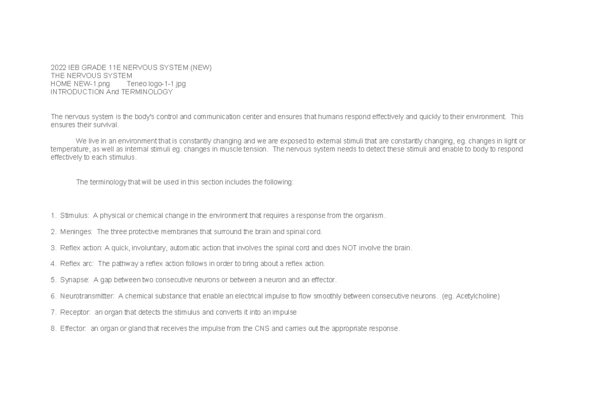 Grade 10 Life Sciences lesson 3 week (Skeleton – types, human skeleton ...