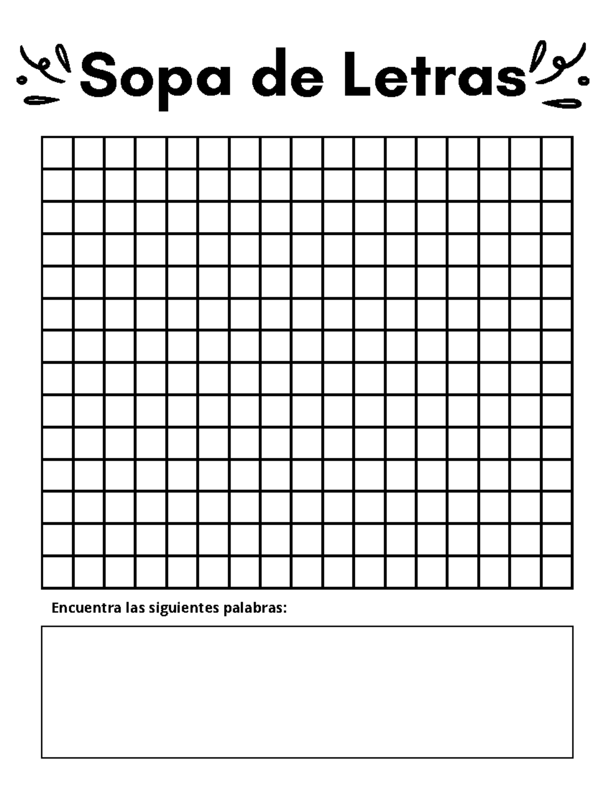Sopa de letras - Hoja didáctica - Planeacion Analitica - Sopa de Letras ...