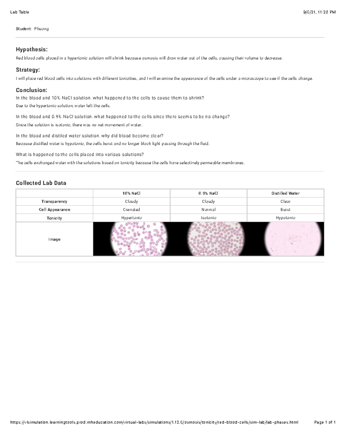 Osmosis - Tonicity in red blood cells - Lab Table 9/6/21, 11:23 PM ...