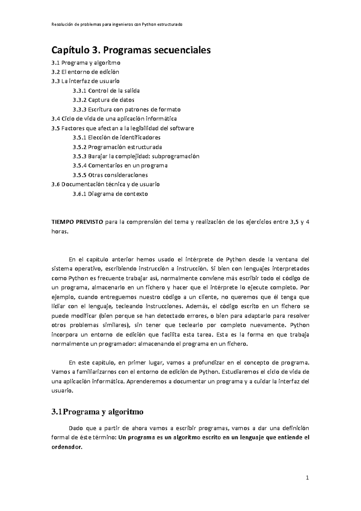 C3 programas secuenciales - Resolución de problemas para ingenieros con ...