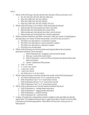 LA Practice Final Exam KEY: Chromosome Counts & Genetic Concepts - Studocu