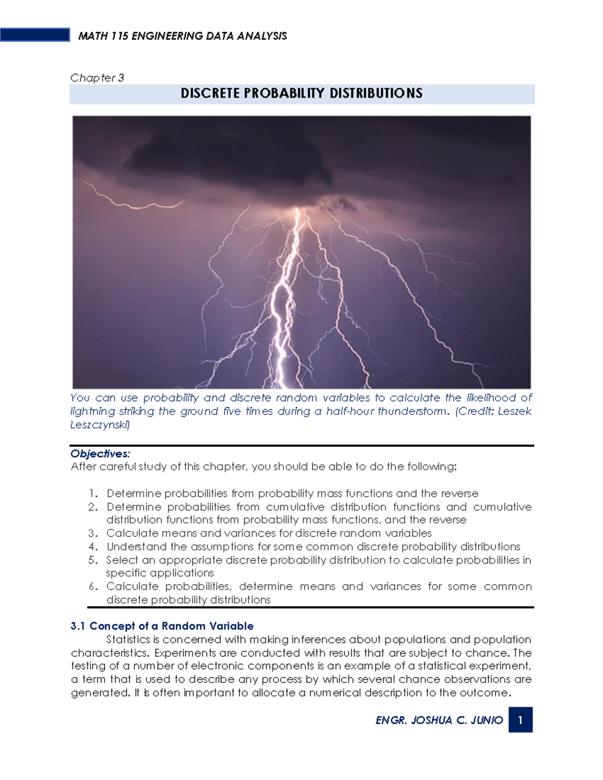 Discrete Probability Distributions - Module 3 Overview and Concepts - Studocu