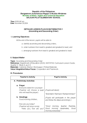 Semi detailed lesson plan on pronouns for English 3 - Studocu