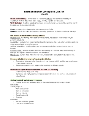CAFS study notes - year 11 - Part I: Resource Management Wellbeing ...