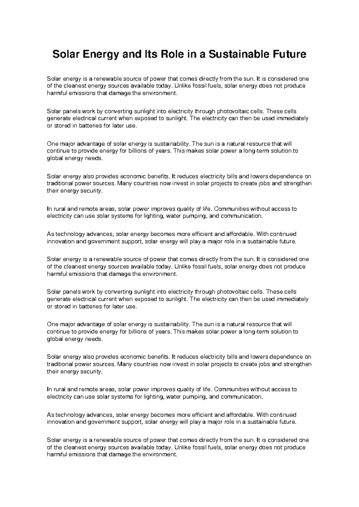 Solar Energy Expanded - Lecture Notes on Sustainability - Studocu