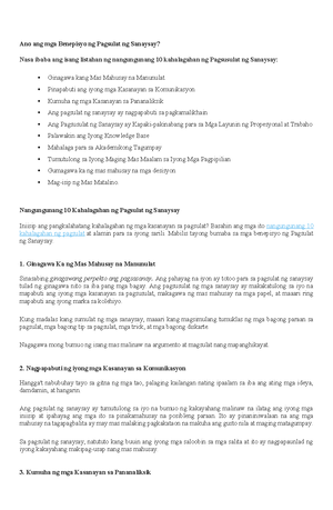 Learning Task 8 Conducting Demonstration Lessons - Teaching Internship – Learning Task 8 Teachin ...