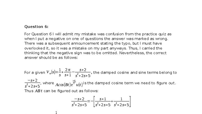Autopsy Report: Analysis of Mistakes in Practice Quiz Responses - Studocu