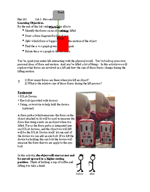 Lab 4- acceleration - Lab 4: Acceleration of a Cart In this experiment ...