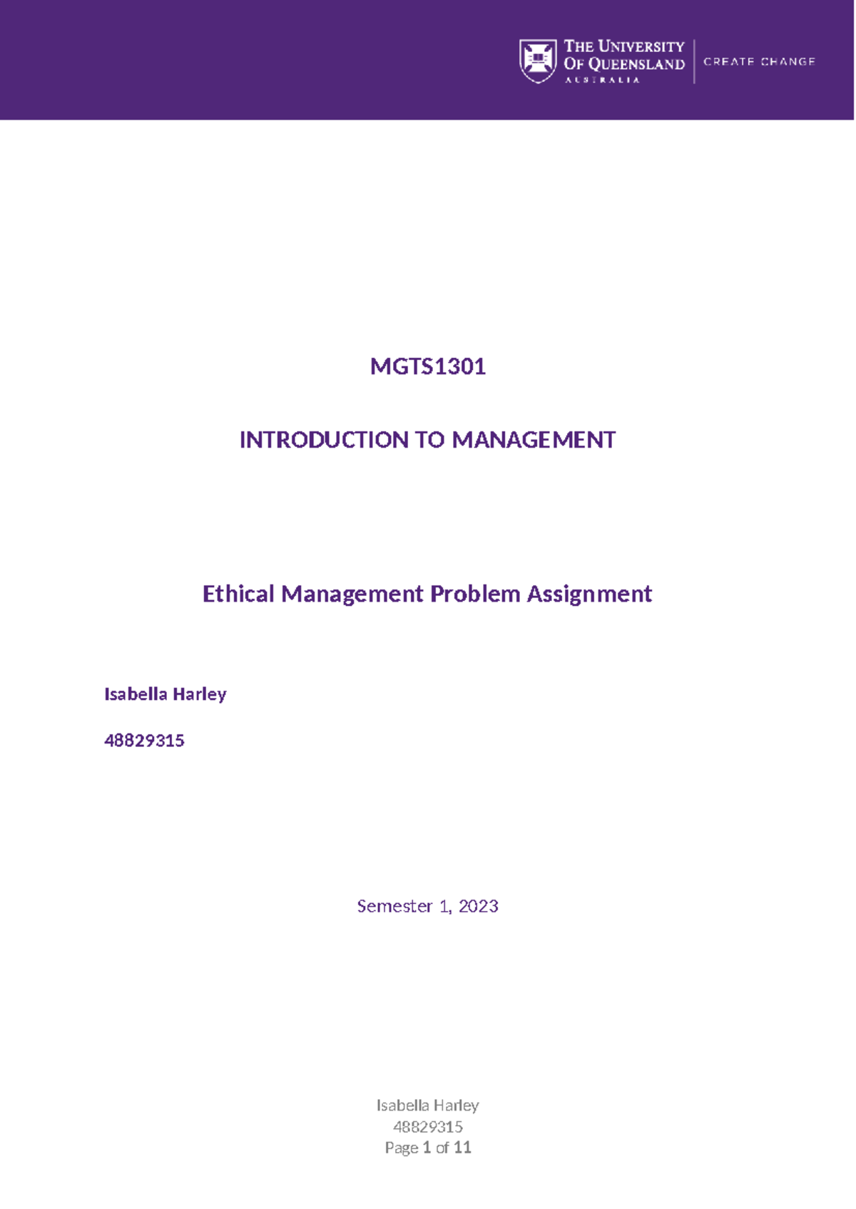 MGTS1301 Ethical Management Problem: Shein's Environmental Impact ...