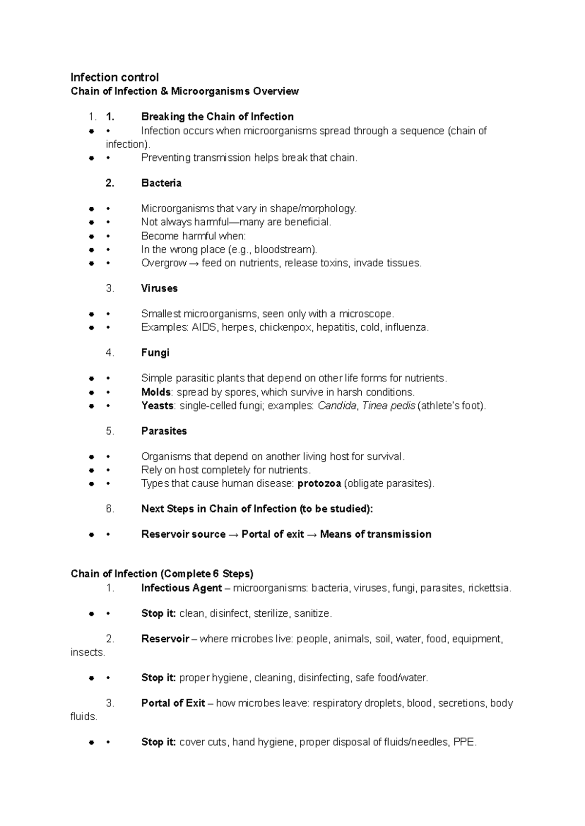 Workplace Safety & Infection Control Guidelines (HSC 101) - Studocu