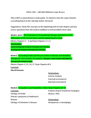 AOTA Occupational Profile Template - ©2020 by the American Occupational ...