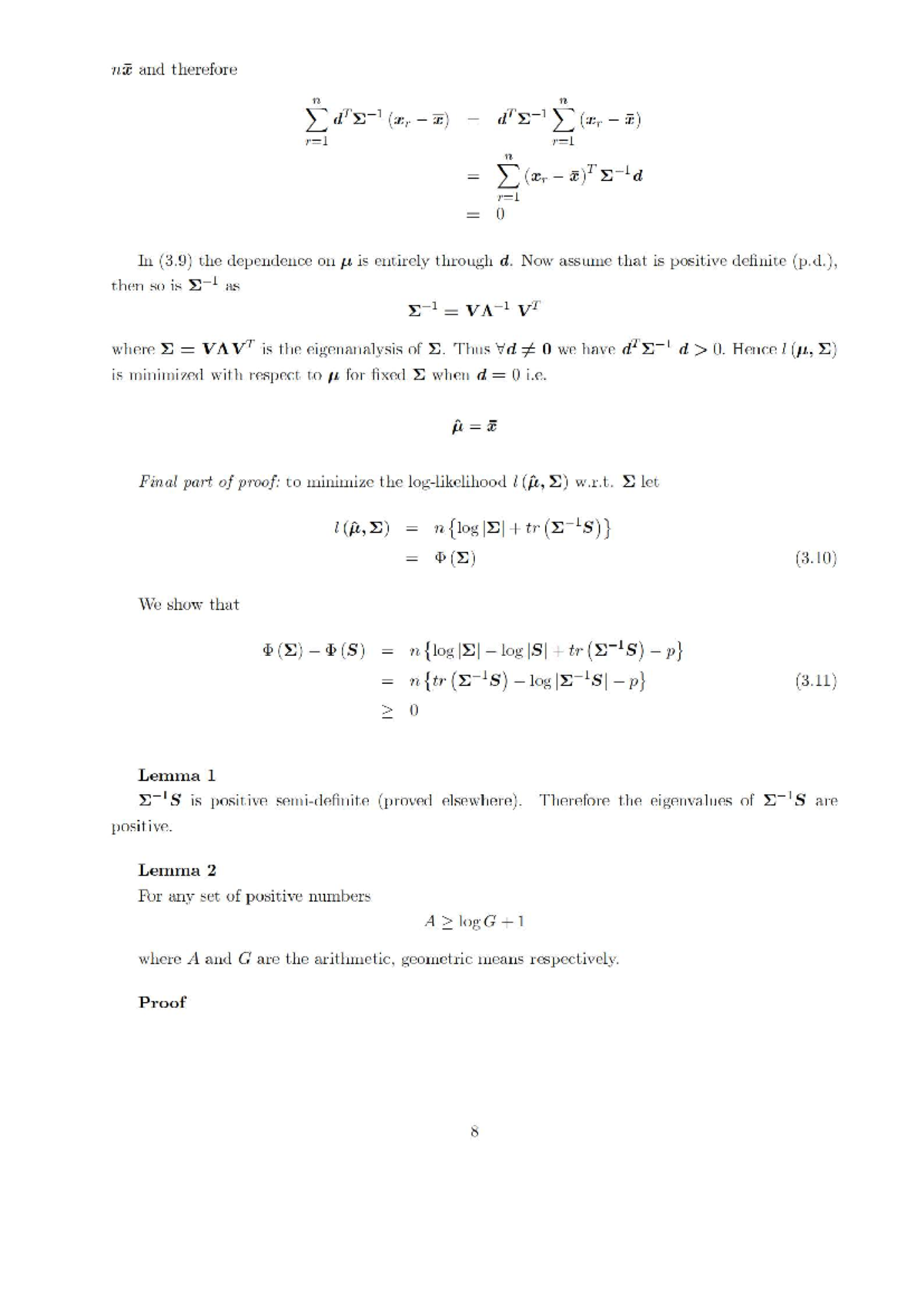 Final Proof Notes on Multivariate Normal Distribution (PDF 8) - Studocu