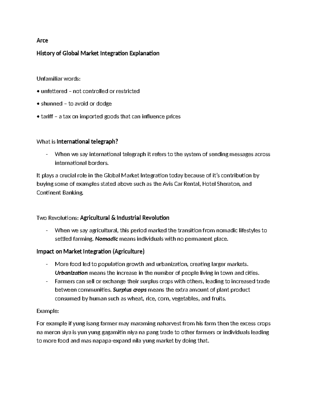 History of Global Market Integration - It plays a crucial role in the ...