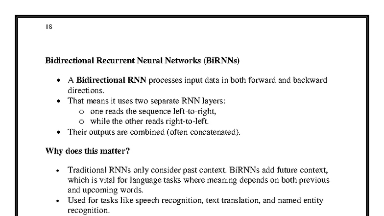 Recurrent Neural Networks (RNNs) Overview: BiRNNs & Seq2Seq Models ...