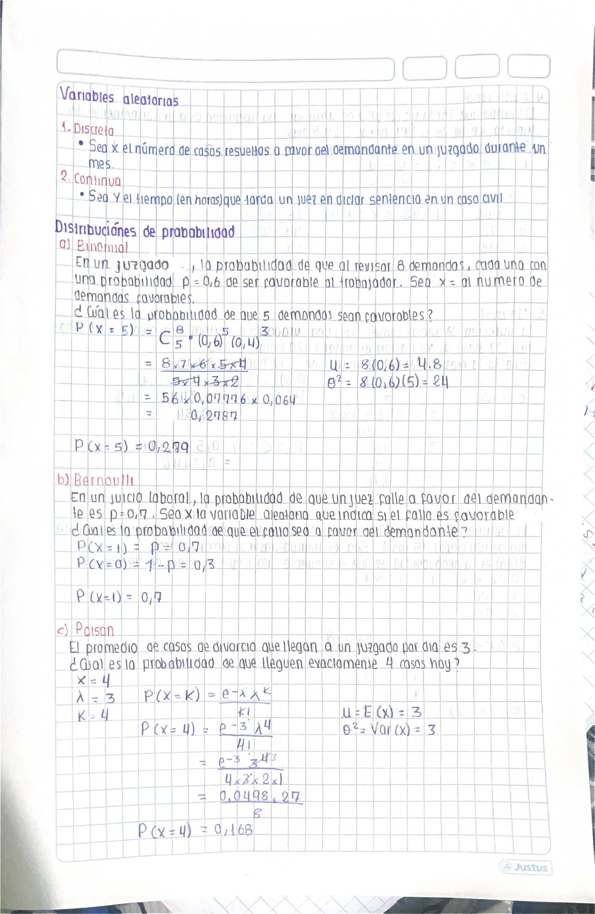 Variables Aleatorias - Tarea de Probabilidad y Estadística - Studocu