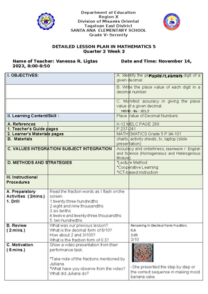 MG LP English 3AND4 - detailed multigrade lesson plan in mathematics ...