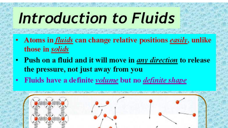 Fluid Dynamics and Bernoulli's Principle: Lecture Notes - Studocu