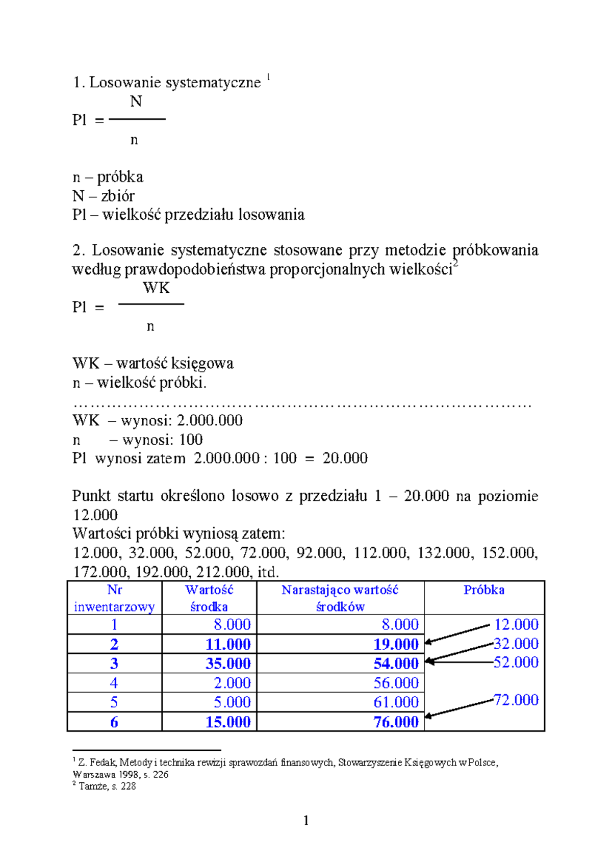 Materiały na egzamin z Metody Próbn. (MK 101) - Losowanie i ...