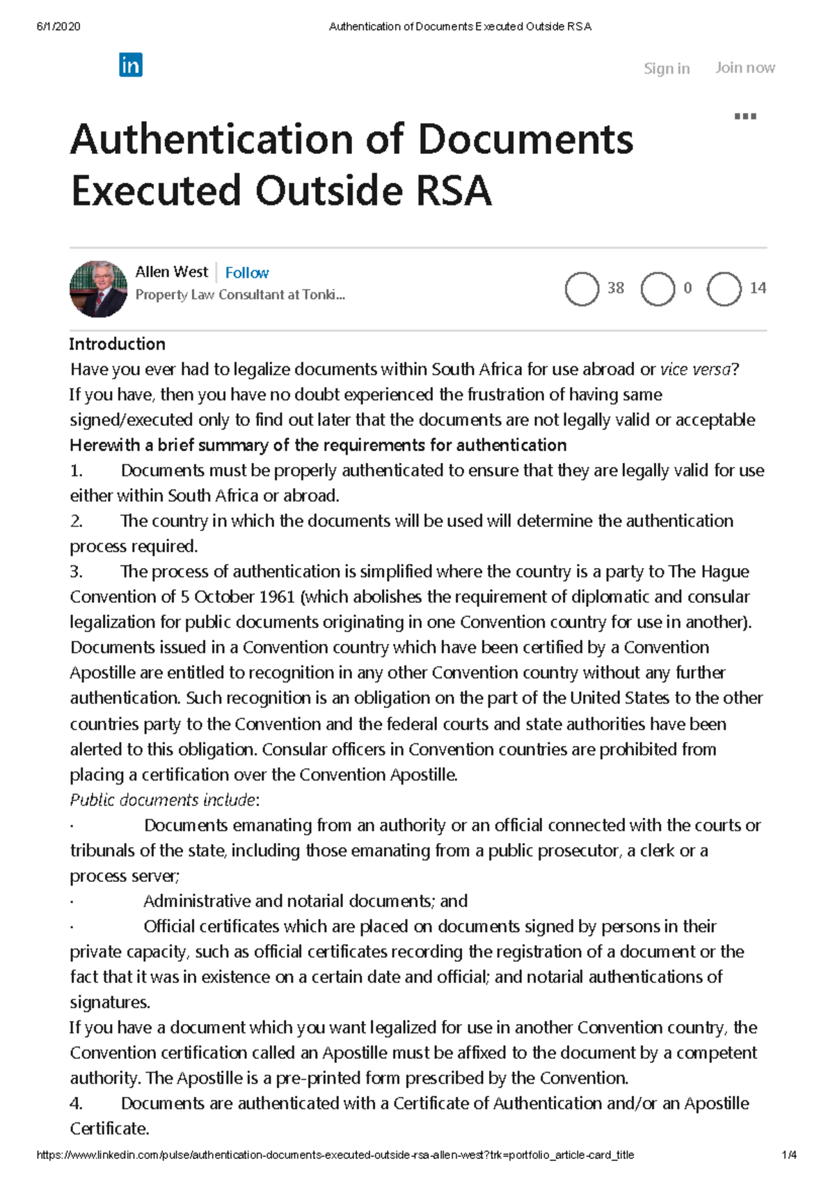 Authentication of Documents Executed Outside RSA: A Comprehensive Guide ...