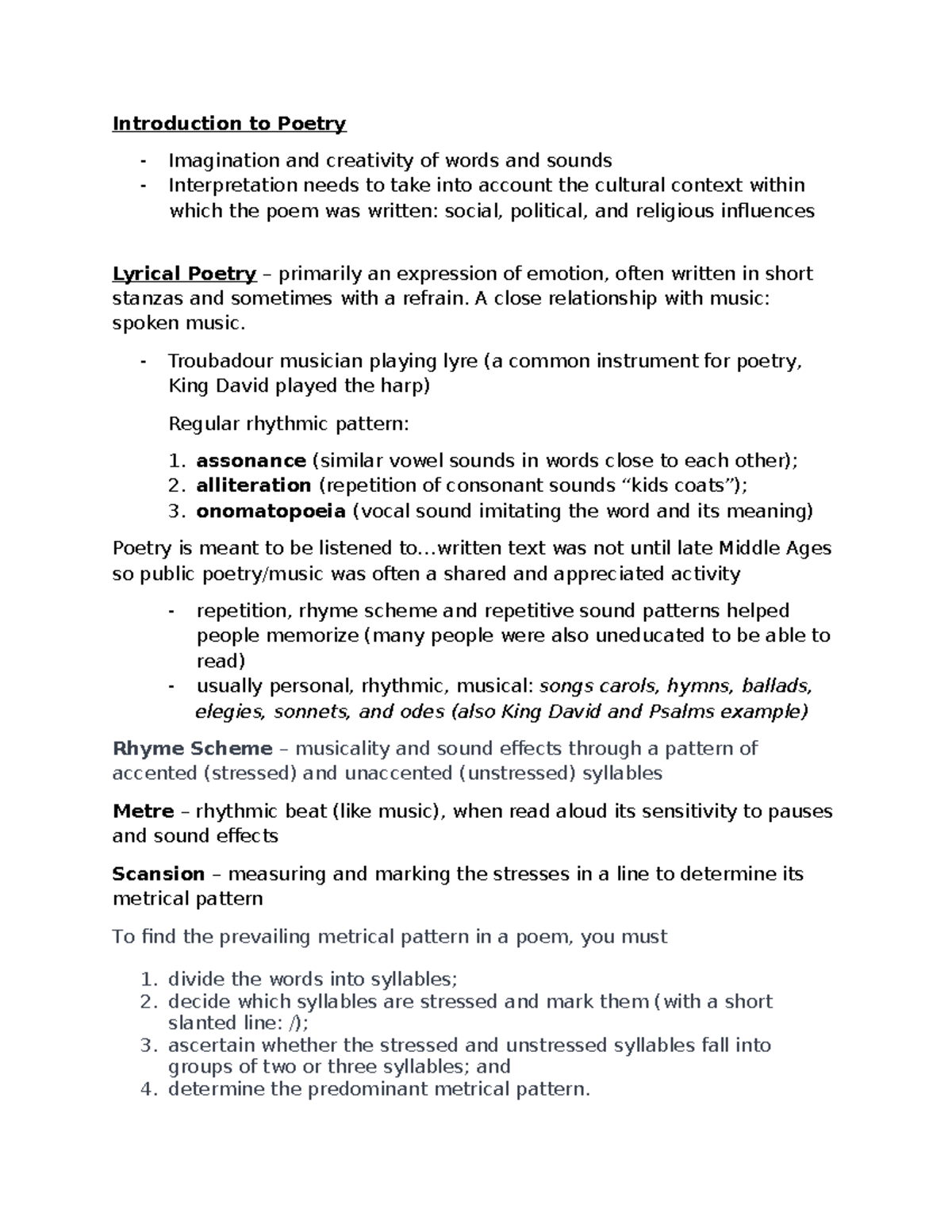 Unit 3 ENG Poetry Study: Analysis, Questions & Key Themes - Studocu