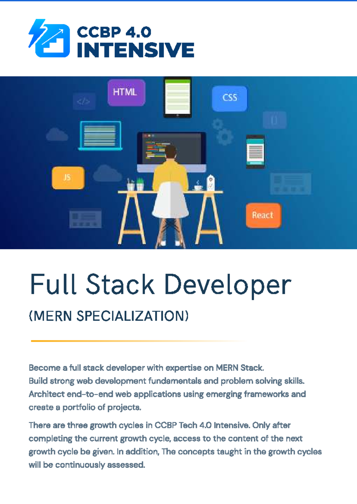 CCBP 4.0 Intensive: Full Stack Developer Curriculum Overview - Studocu