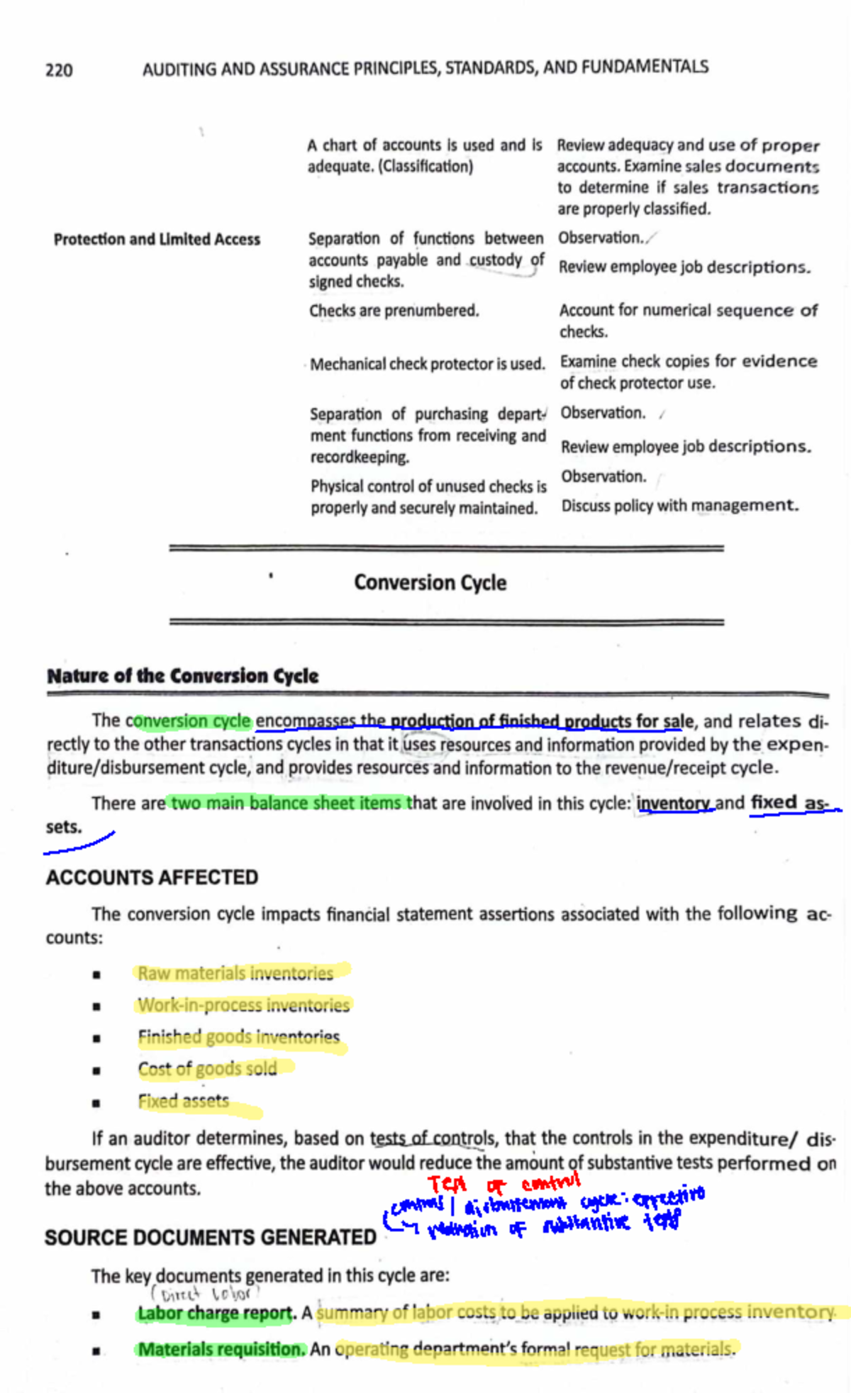 Conversion Cycle: Key Auditing Insights in Accounting Systems (AUD 220 ...
