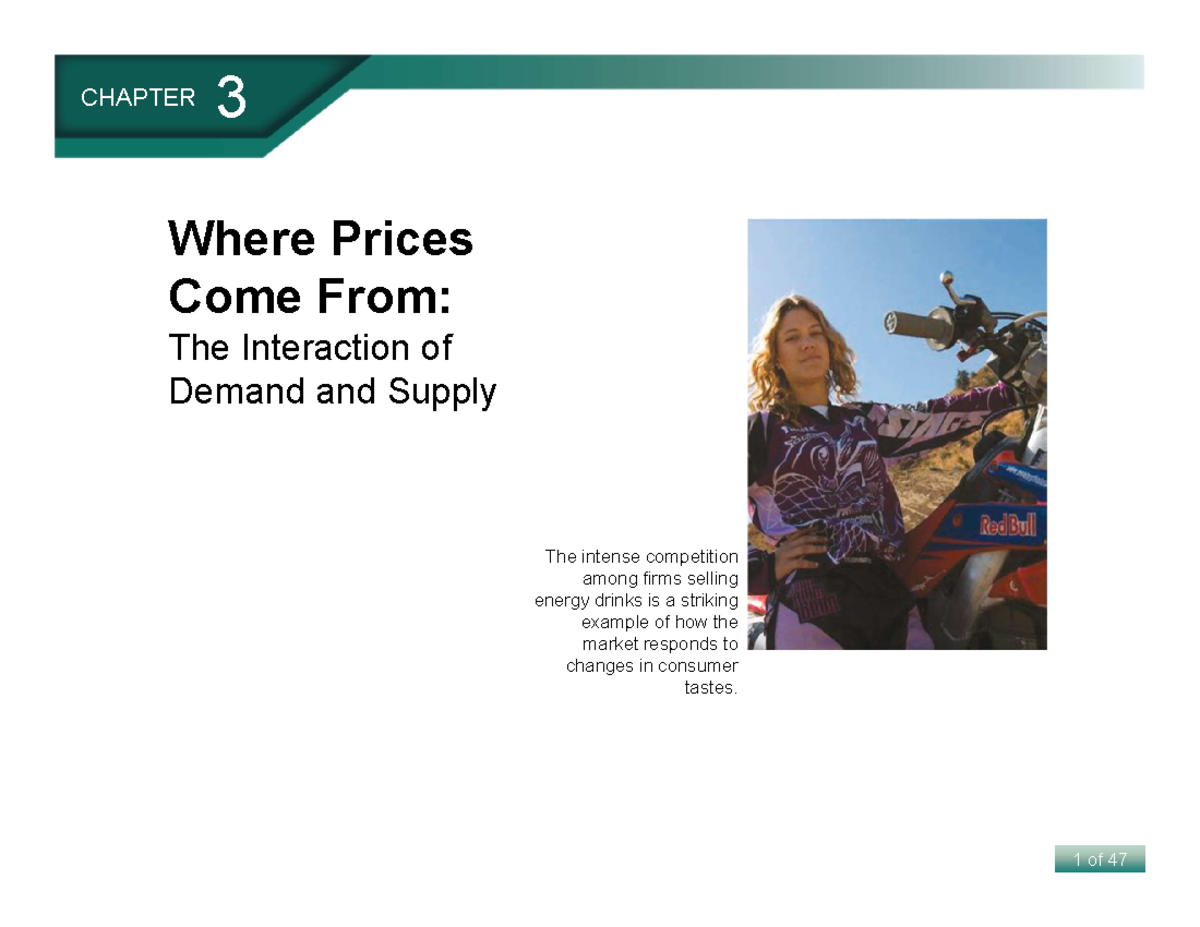 CHAPTER 3: The Interaction of Demand and Supply in Markets - Studocu