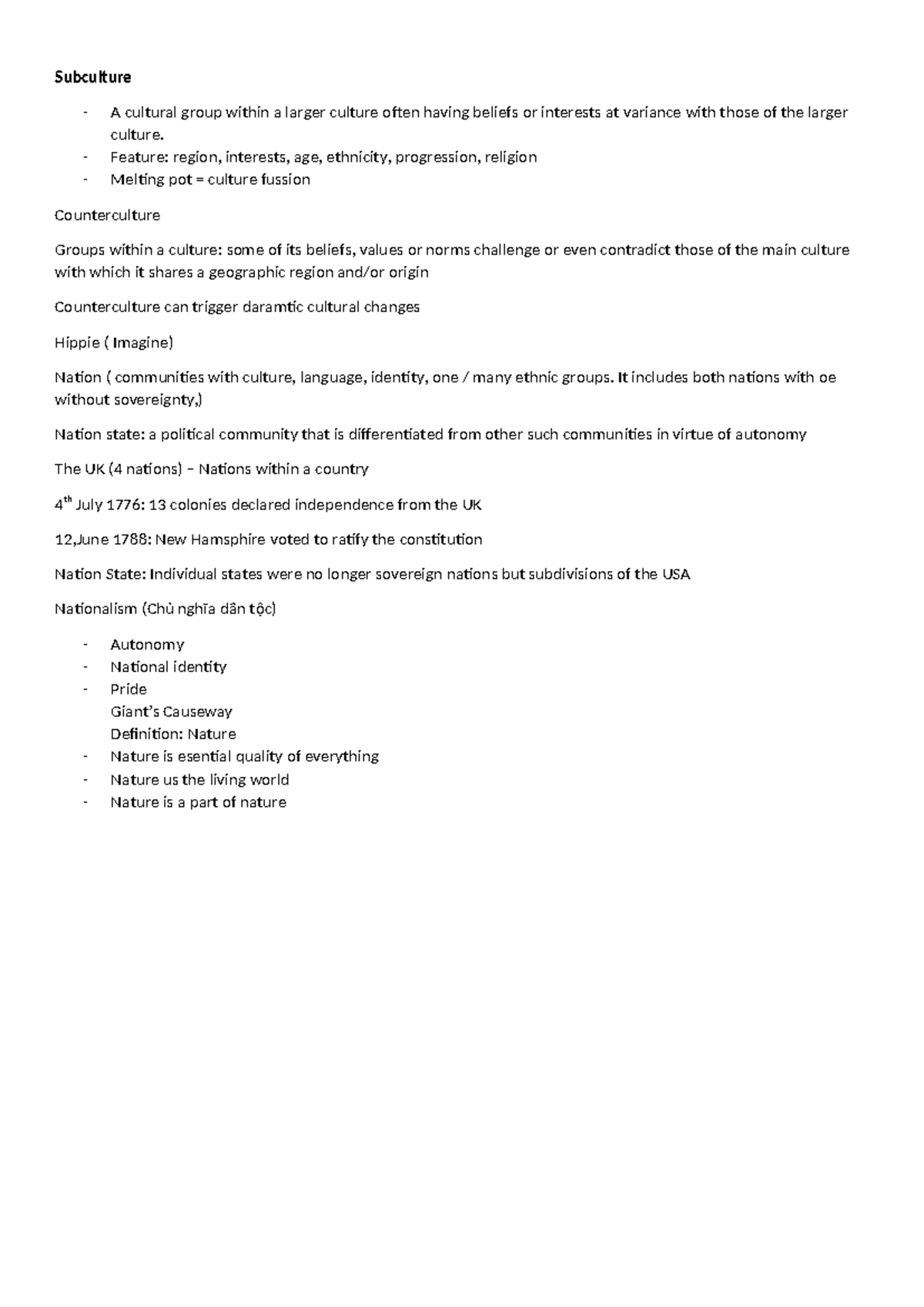 Subculture and Counterculture: Insights into Cultural Dynamics - Studocu