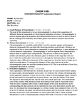 Enthalpy lab report - CHEM 1001 ENTHALPY Laboratory Report NAME: Rj ...