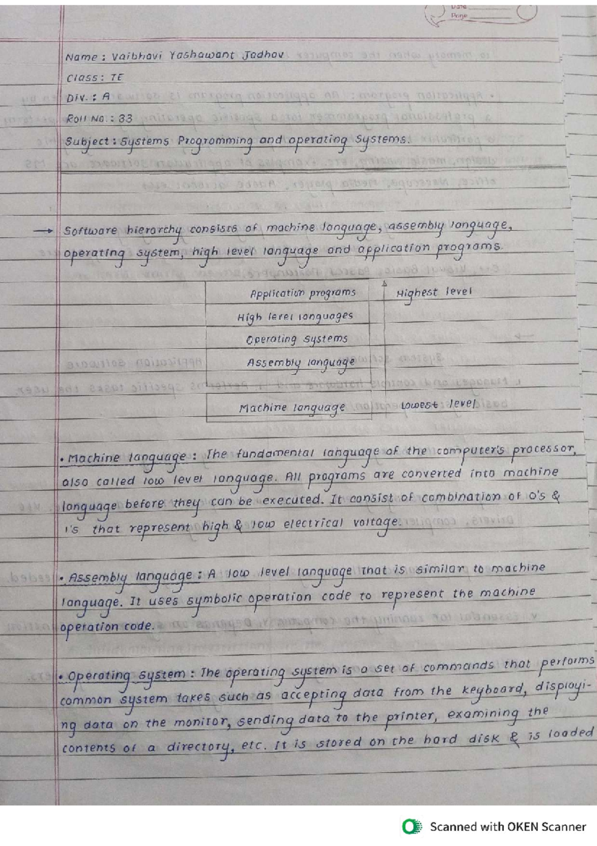 SPOS-Unit1: Systems Programming & OS Overview Notes - Studocu