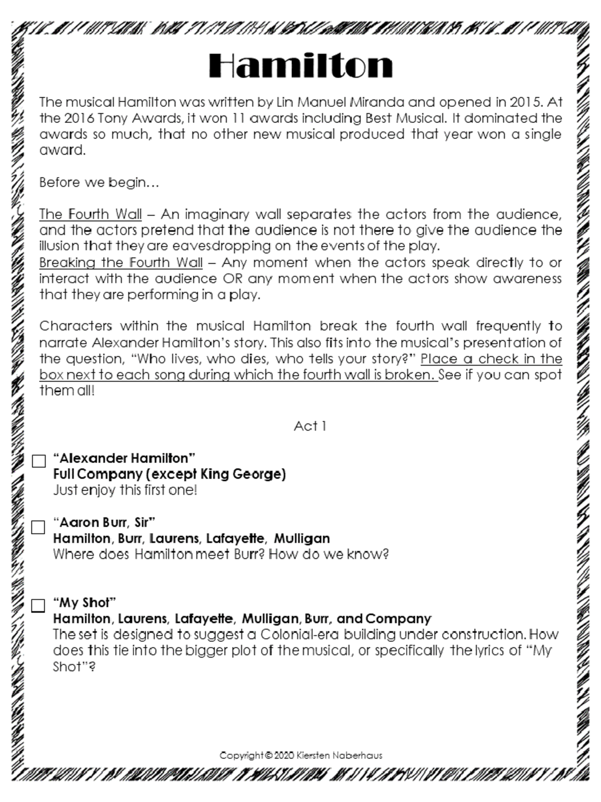 Tytianna myles - Hamilton Movie Guide Student COPY - Yamiltcn The ...
