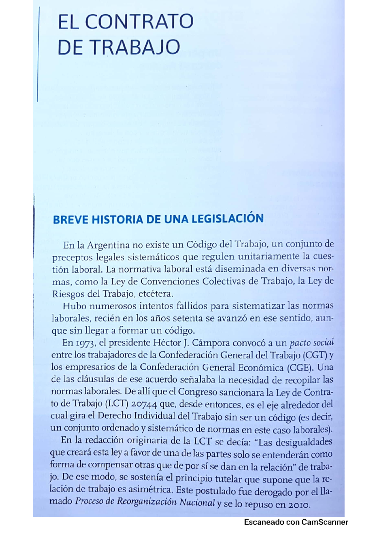 Historia y Análisis del Contrato de Trabajo en Argentina (LCT 20744 ...