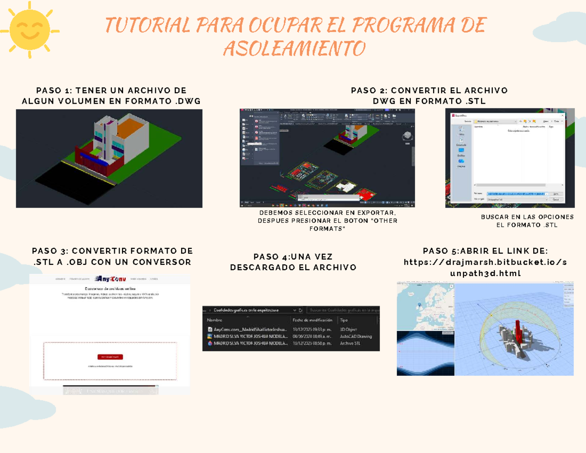 TUTORIAL PARA CONVERTIR ARCHIVOS DWG A STL Y OBJ - Studocu