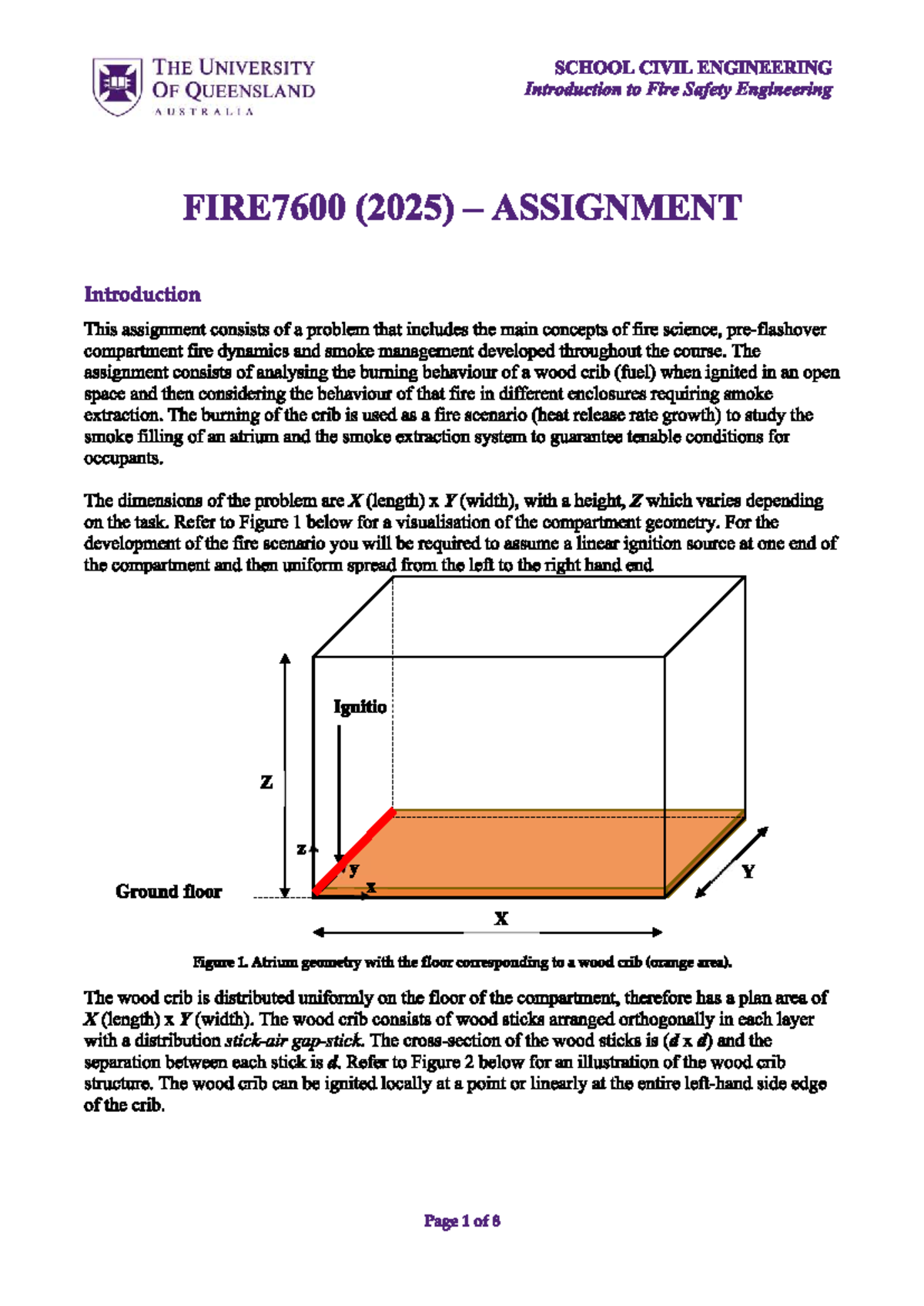 FIRE7600 Assignment: Analyzing Wood Crib Fire Dynamics and Smoke ...