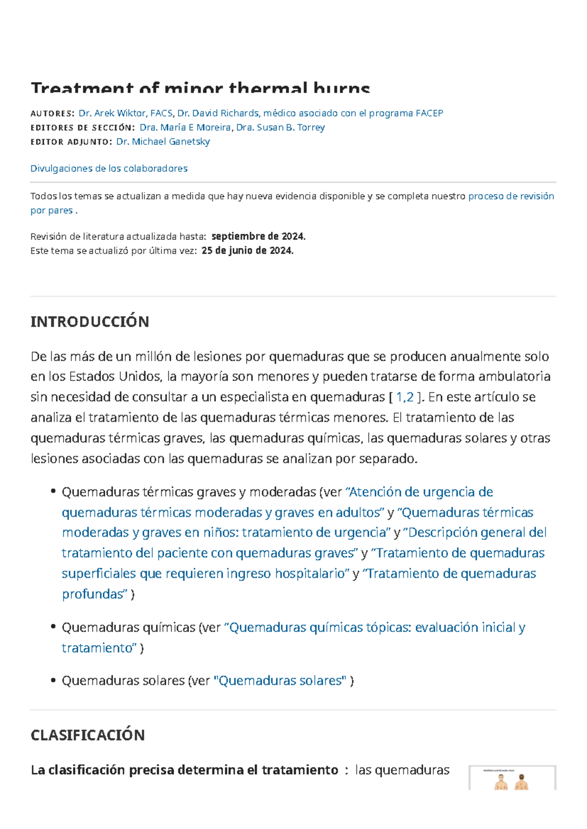 Tratamiento de quemaduras termicas menores - Treatment of minor thermal ...