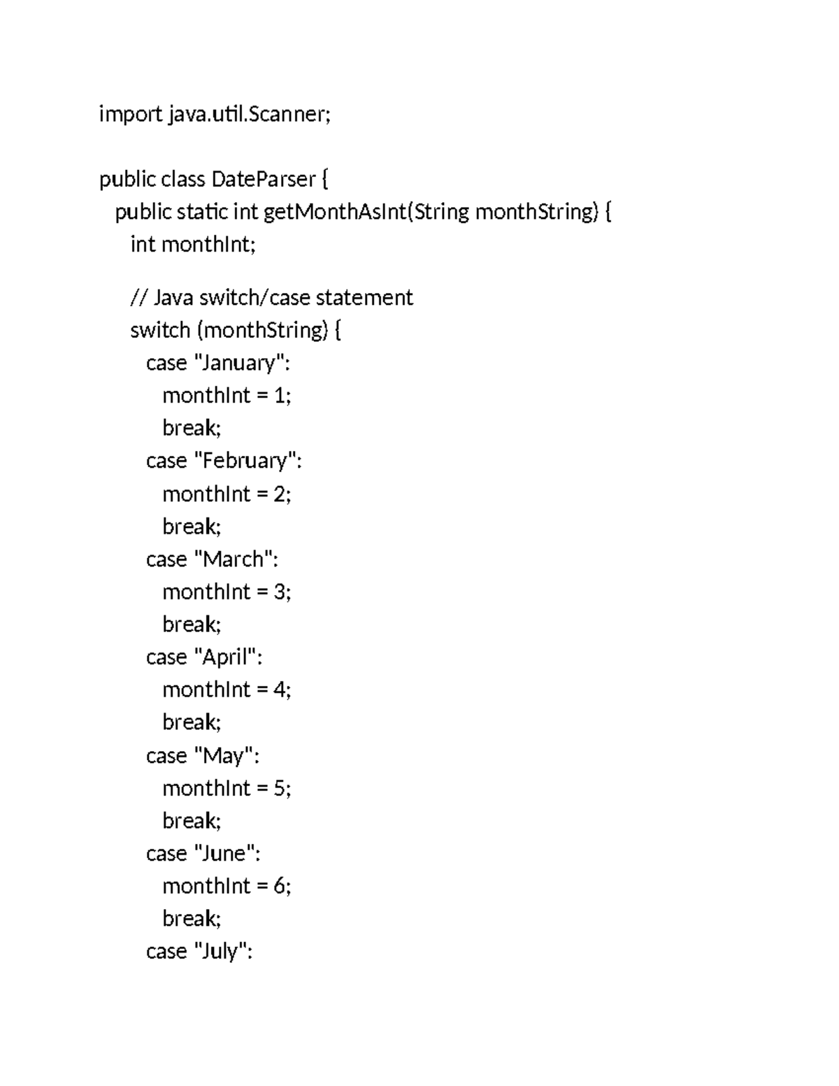 6.15.1 LAB Parsing dates - import java.util; public class DateParser ...