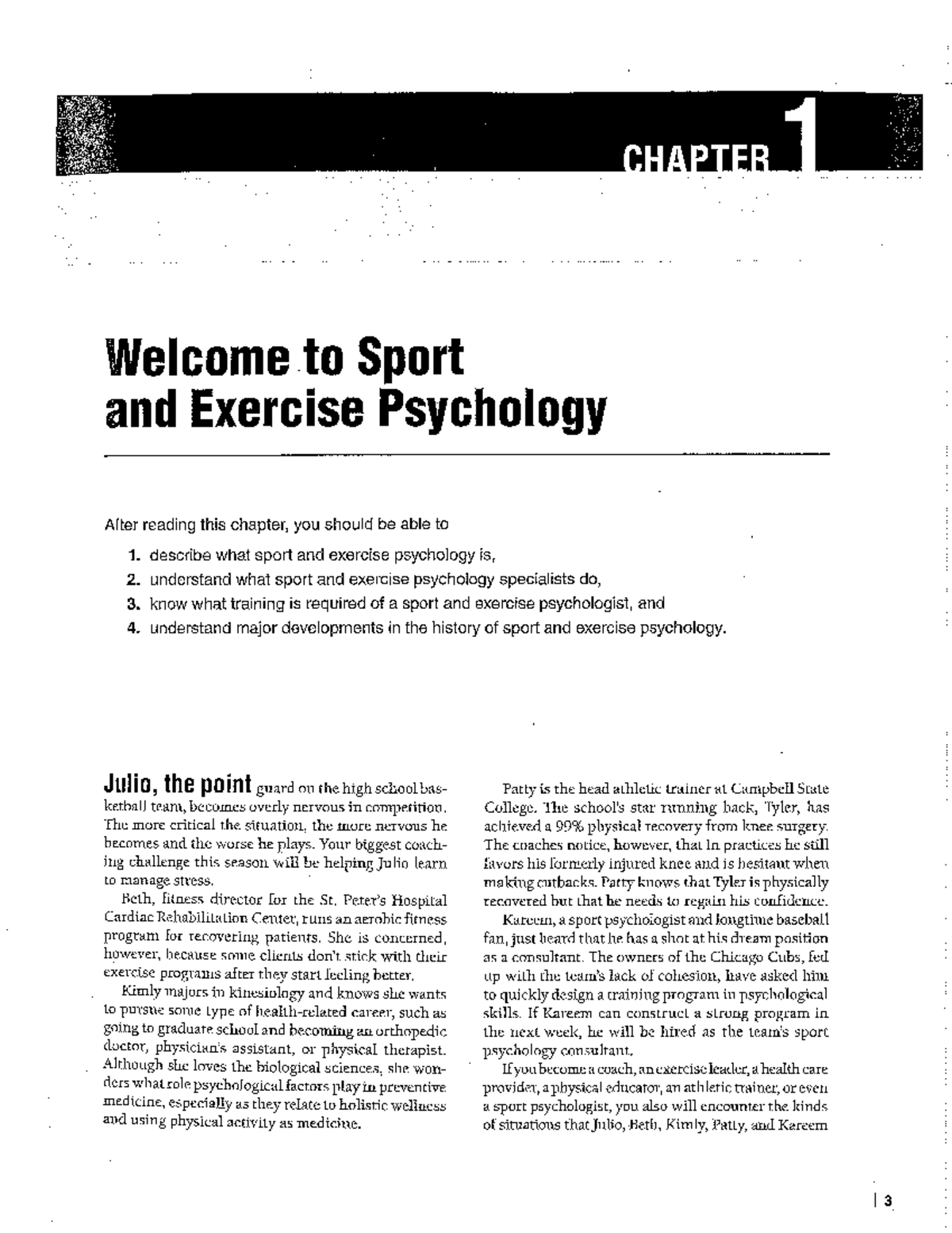 CHAPTER 1: Foundations of Sport and Exercise Psychology Insights - Studocu