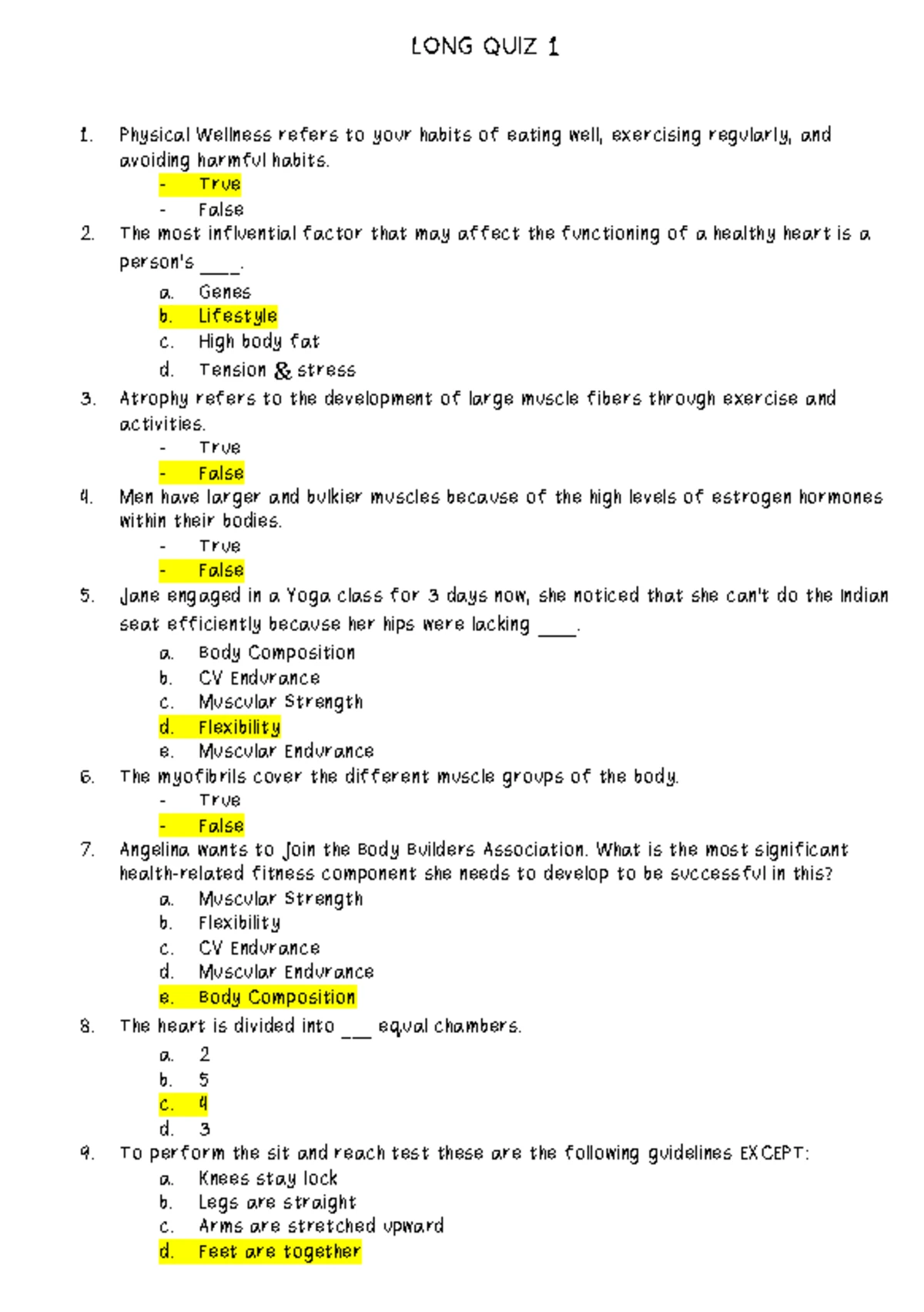 Short QUIZ 011 - SHORT QUIZ 011 This principle emphasizes that ...