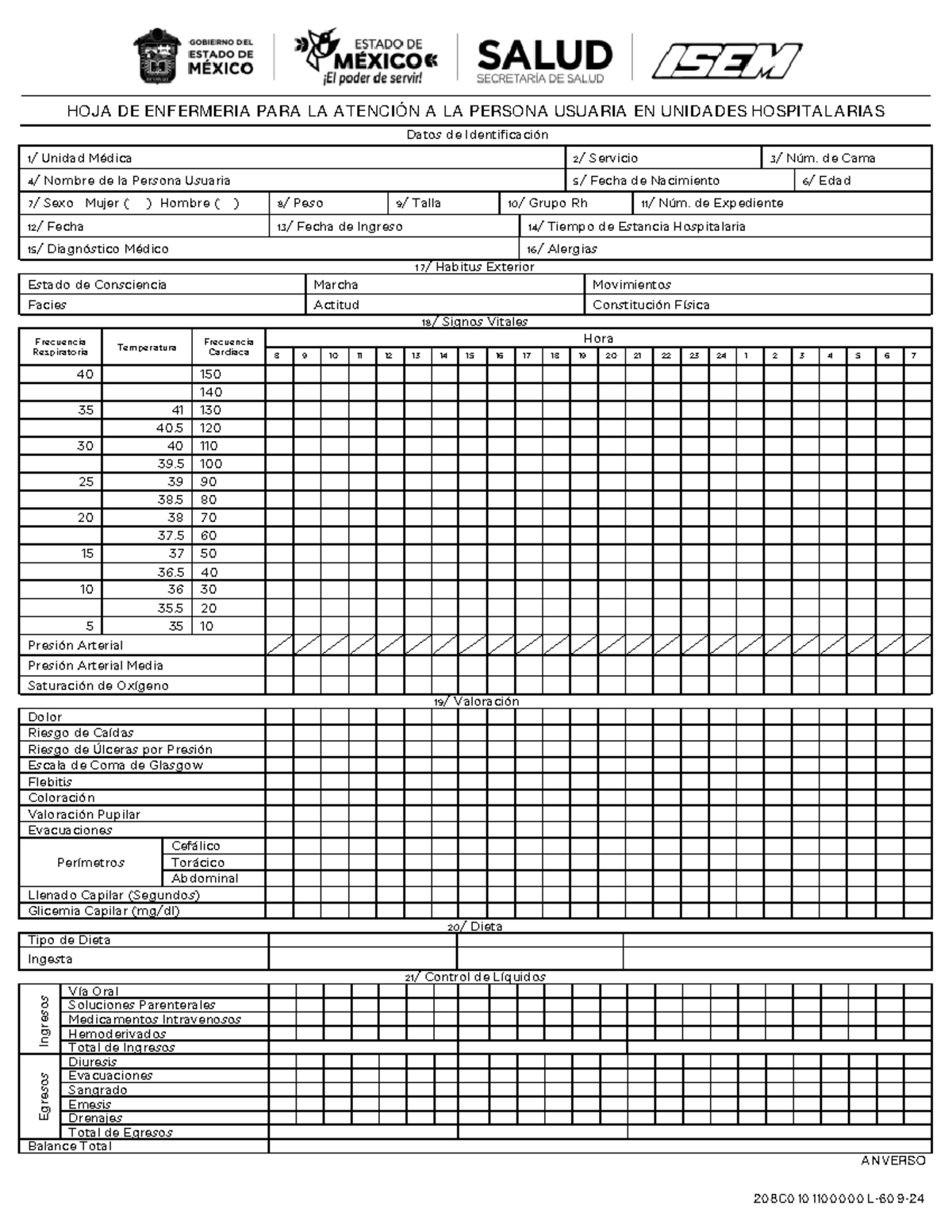 Hoja de Enfermería - Cuidado al Paciente en Unidades Hospitalarias ...
