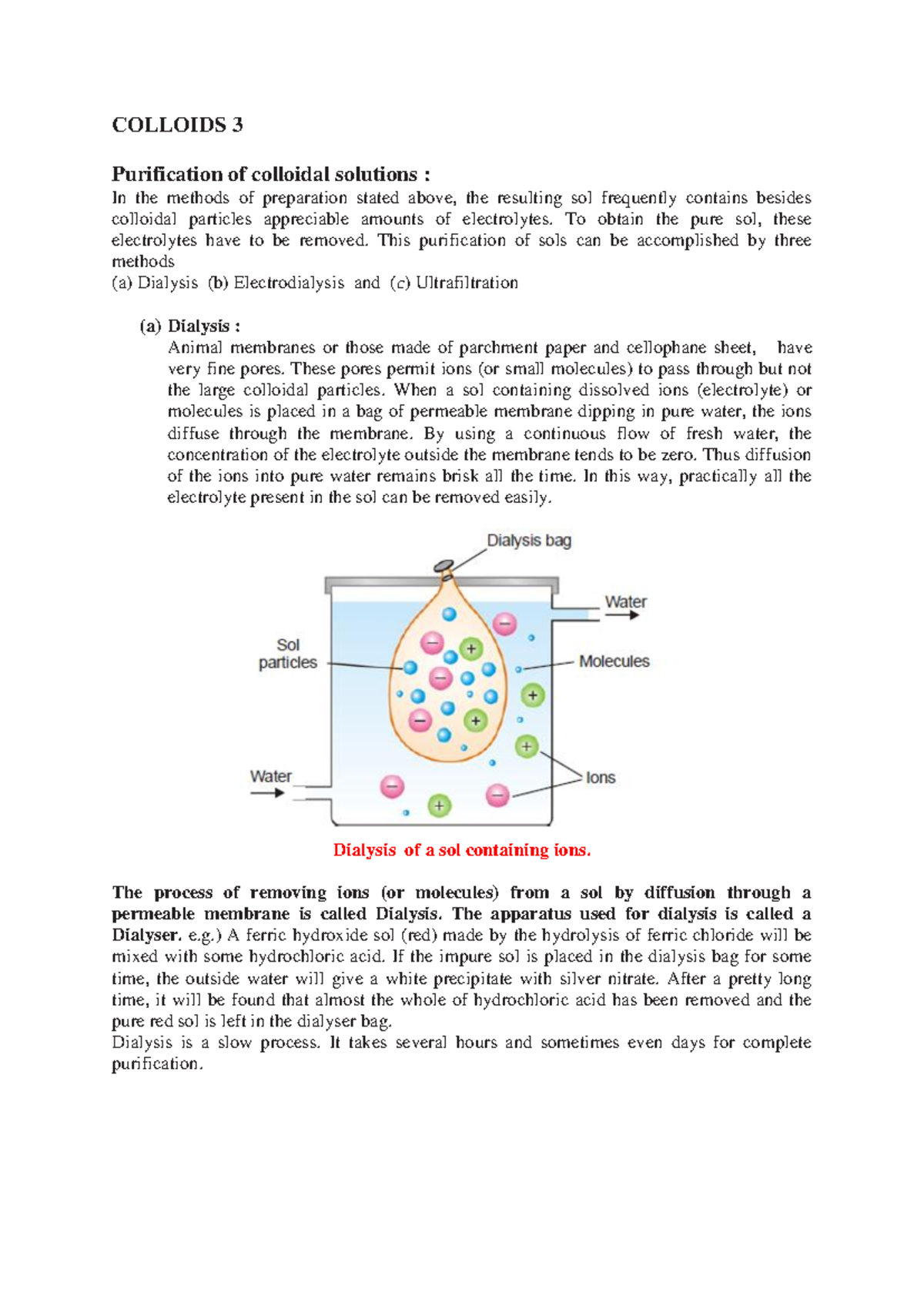 Colloids 3: Purification Methods for Colloidal Solutions Explained ...
